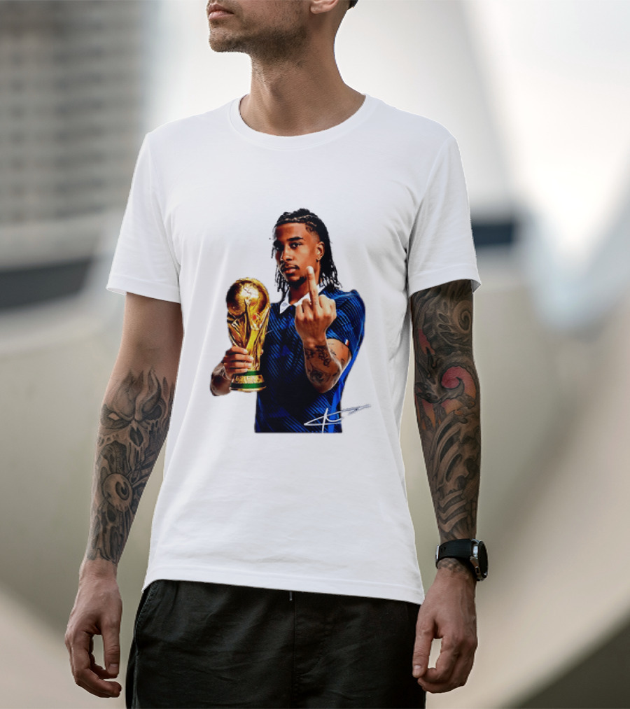 Michael Olise France National Team Middle Finger Trophy Celebration T-Shirt