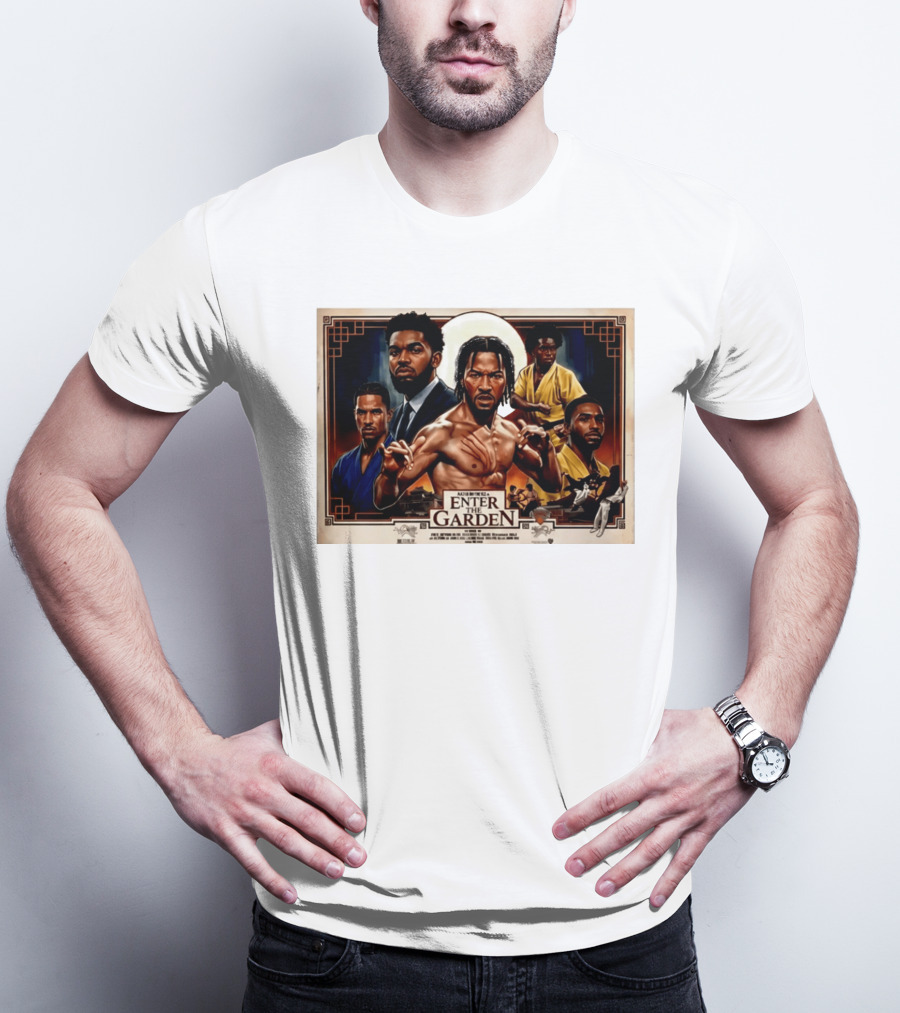 NY Knicks Enter The Garden Jalen Brunson Julius Randle Josh Hart Donte DiVincenzo T-Shirt