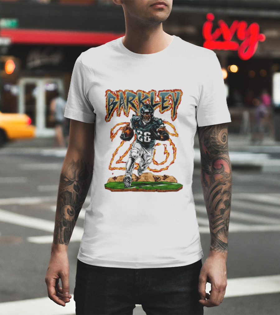 Barkley 26 Philadelphia Football Running Back T-Shirt