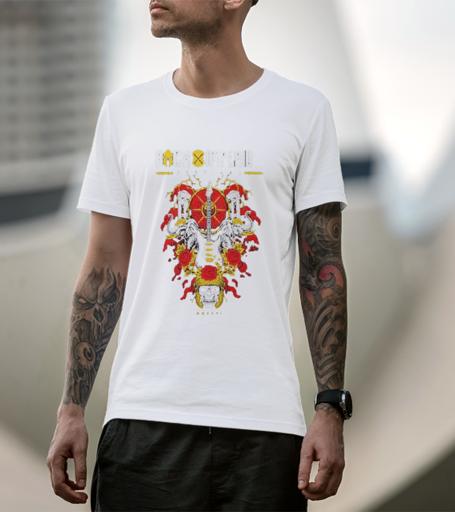 Rock Imperium Festival 2026 Skull Roses Elephants Guitar T-Shirt