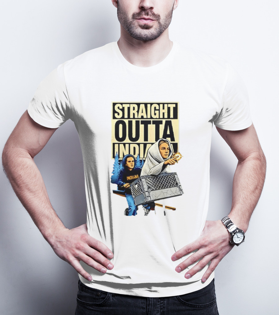 WNBA Meme Sophie Cunningham Caitlin Clark Straight Outta Indiana T-Shirt