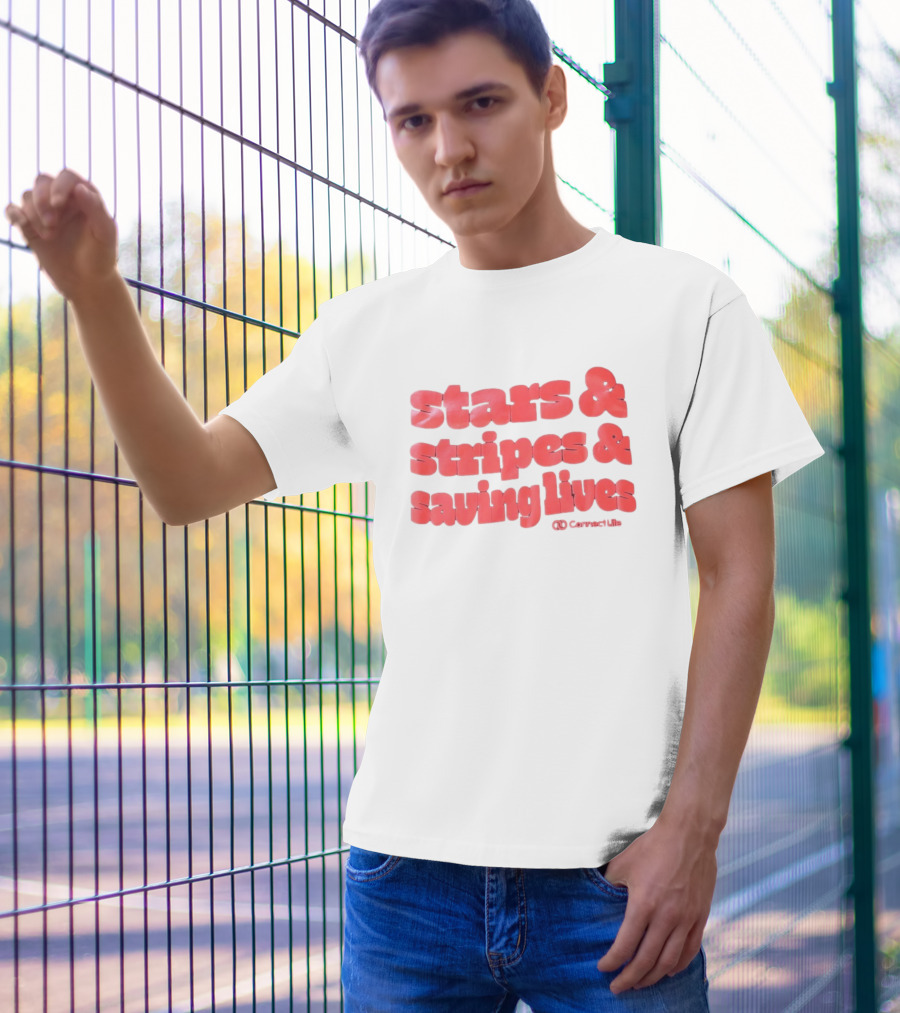 Stars And Stripes And Saving Lives ConnectLife T-Shirt