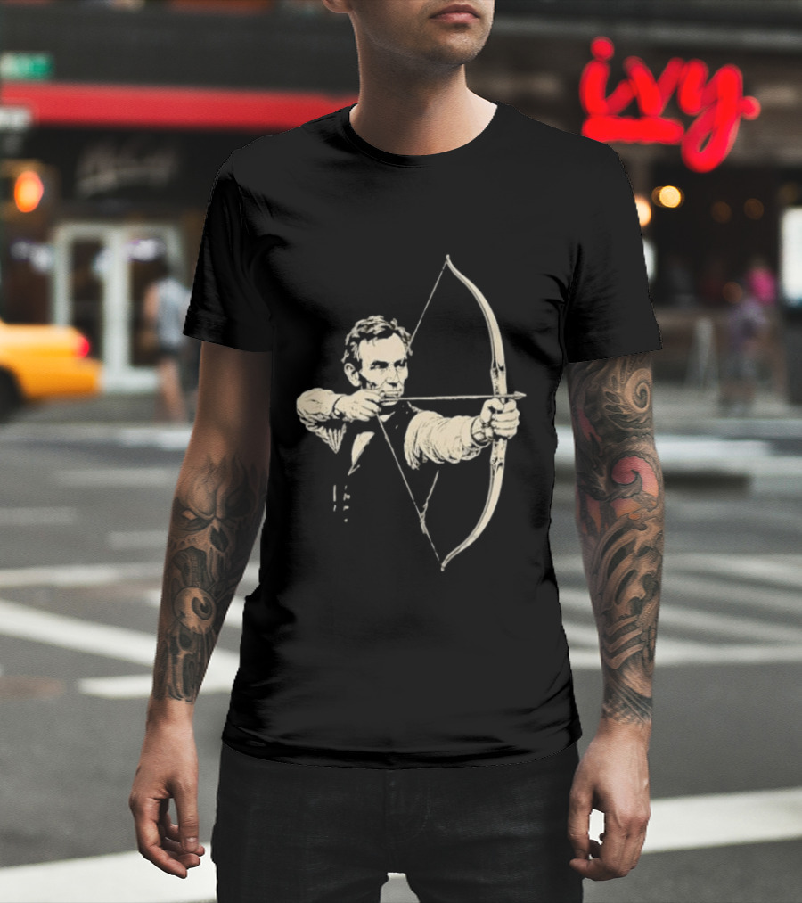 Abraham Lincoln Archery Archer United States 16th President POTUS American T-Shirt