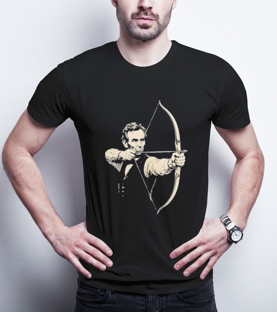 Abraham Lincoln Archery Archer United States 16th President POTUS American T-Shirt