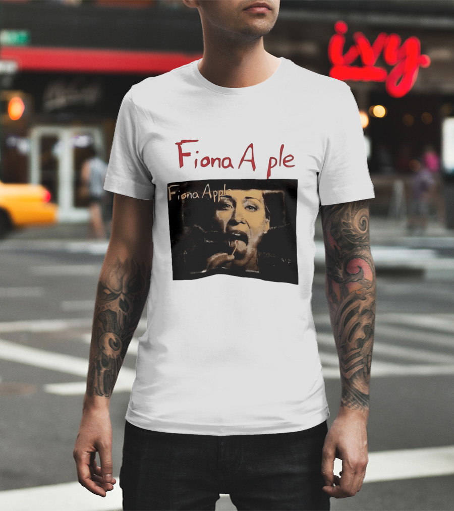 Fiona Apple Tour White Eating T-Shirt