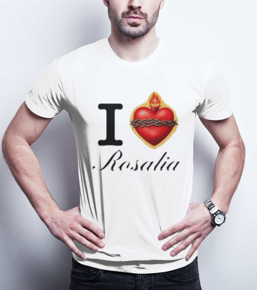 I Love Rosalia Alexa Demie Wear LUX Tour 2026 Sacred Heart Flame Thorn T-Shirt