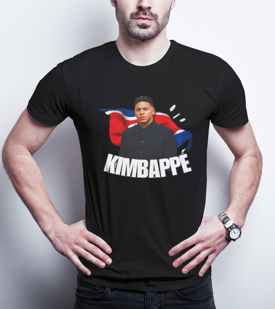 Kimbappe North Korea Mashup Flag T-Shirt