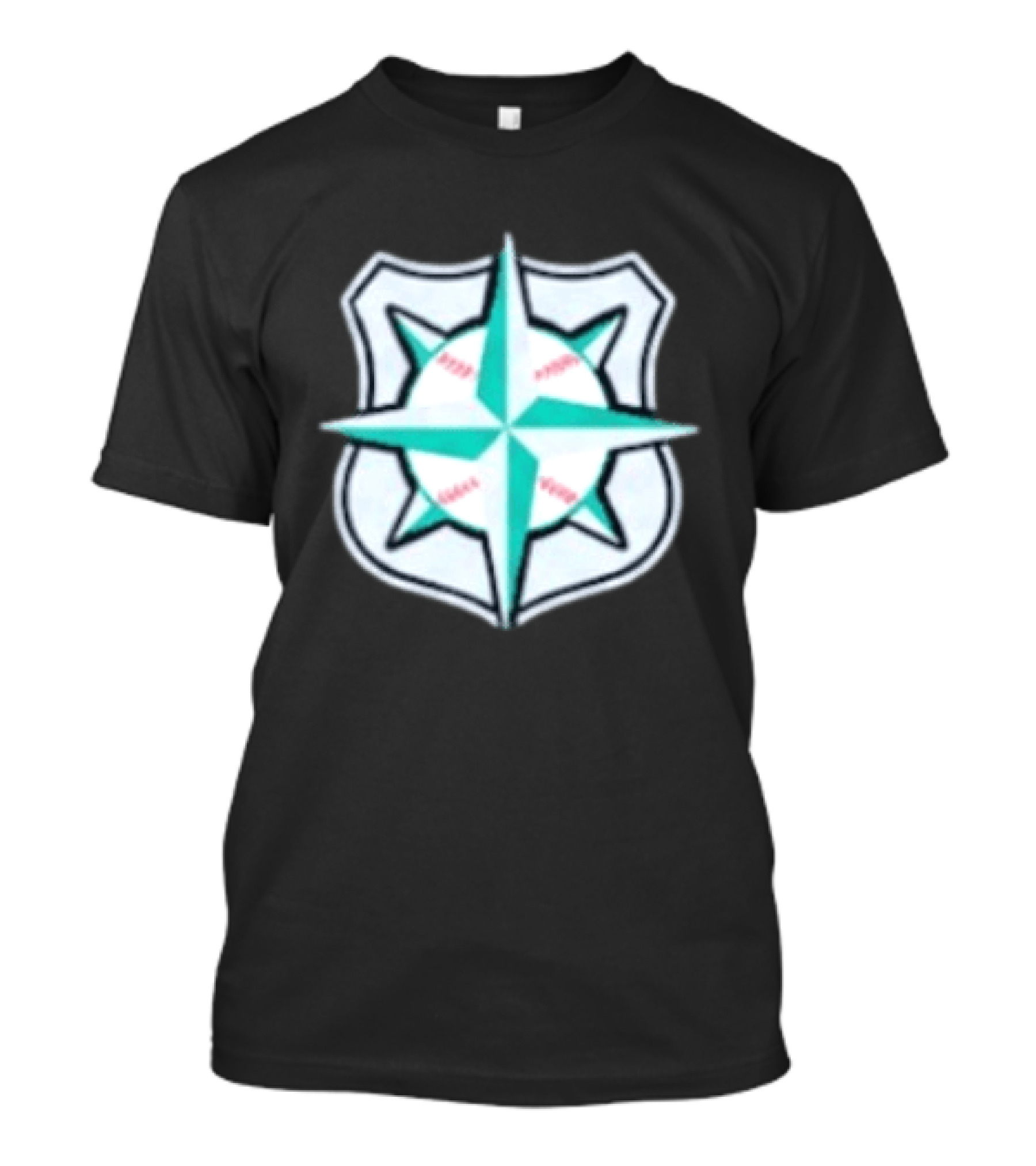 2026 Mariners Law Enforcement Appreciation Day Compass Shield T-Shirt