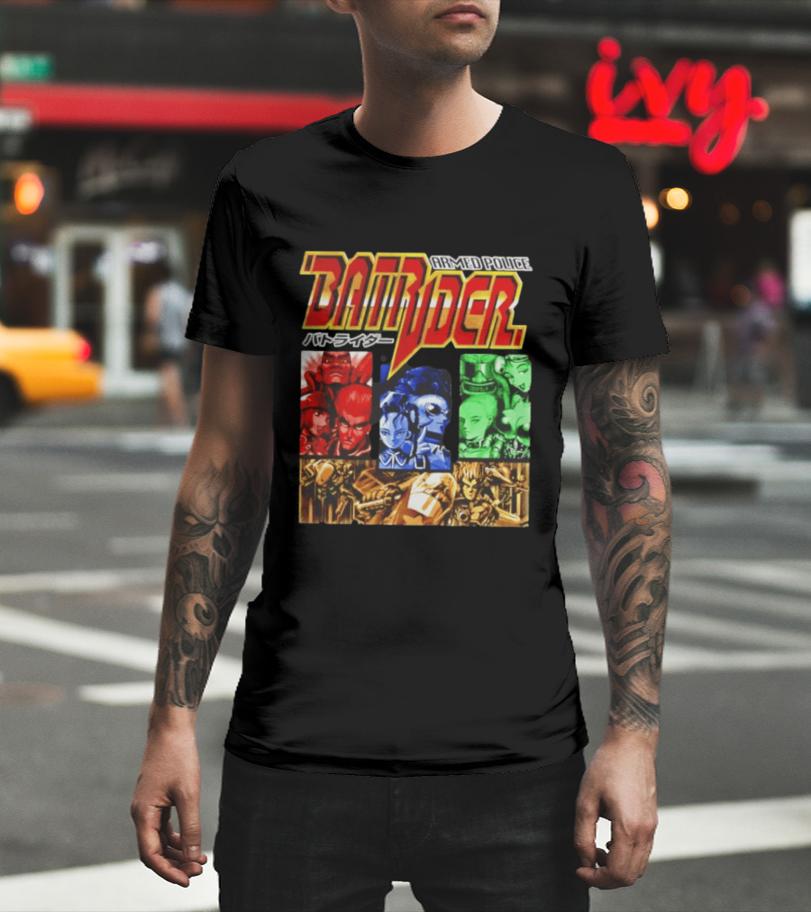 Armed Police Batrider Arcade Game Characters Raizing Shoot Em Up T-Shirt