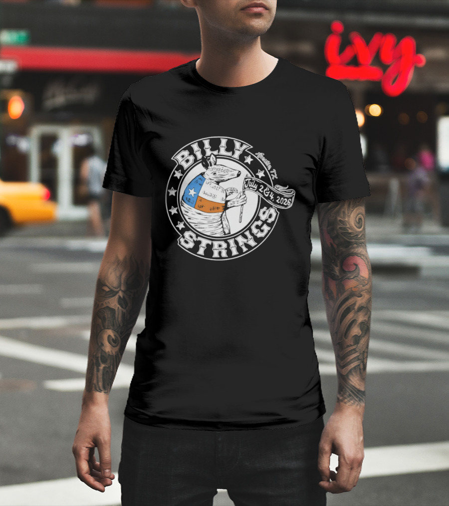 Billy Strings Armadillo Austin Texas July 2 & 3 2026 T-Shirt