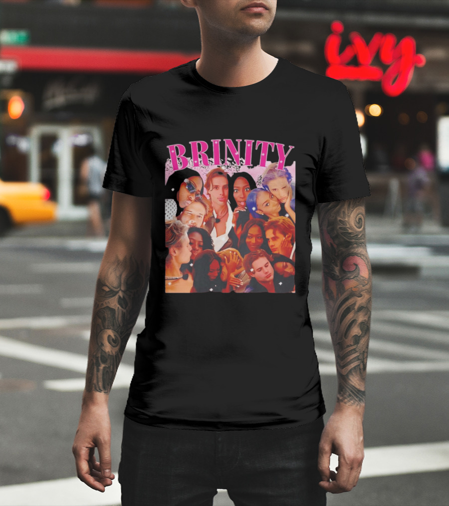 BRINITY Collage Of Couples Moments Embracing Love And Connection T-Shirt