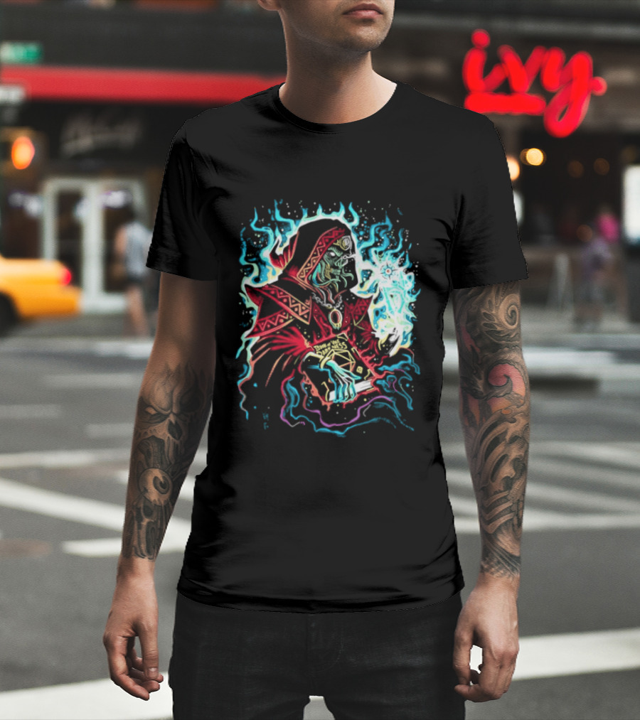 Lich Wizard Dungeons And Dragons Book Of Vile Darkness Tabletop Gaming Magic T-Shirt