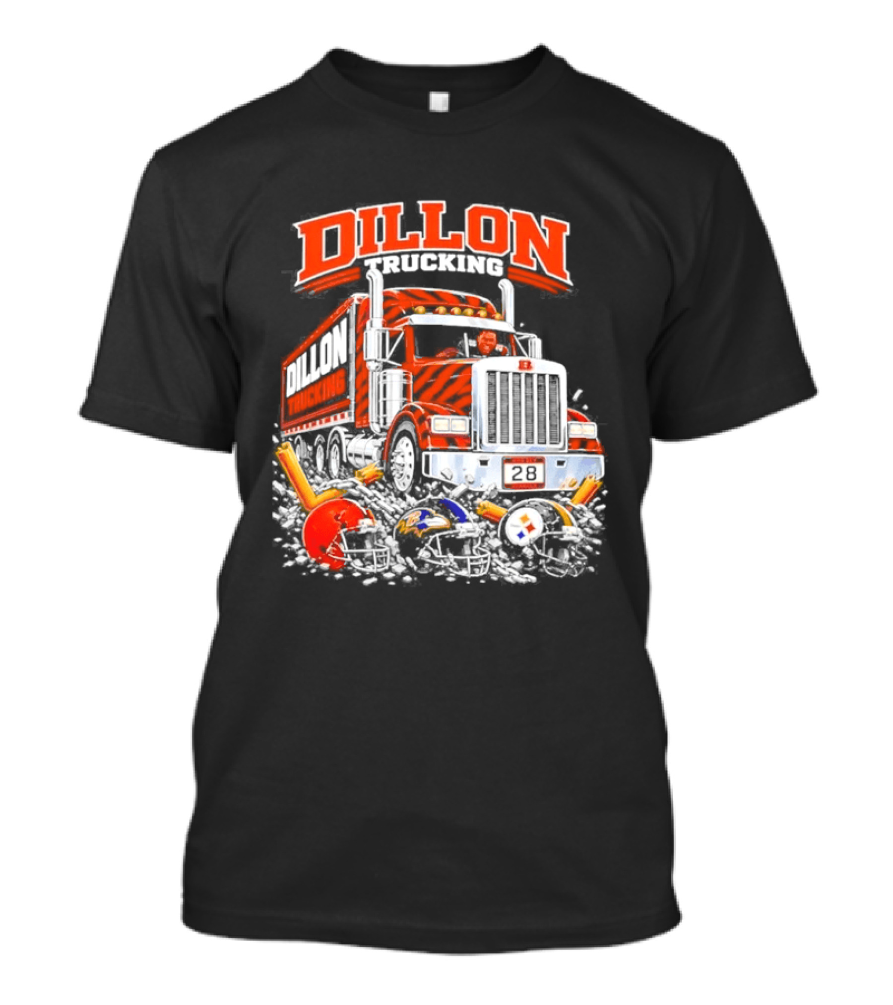 Corey Dillon Cincinnati Bengals Dillon Trucking Football Truck T-Shirt