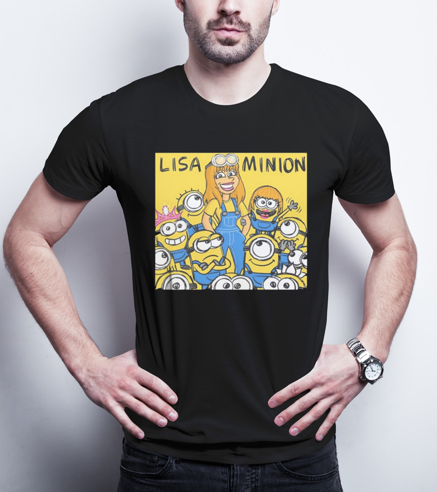 Lisa Minion Characters Cartoon Group Fun Playful Adventure T-Shirt