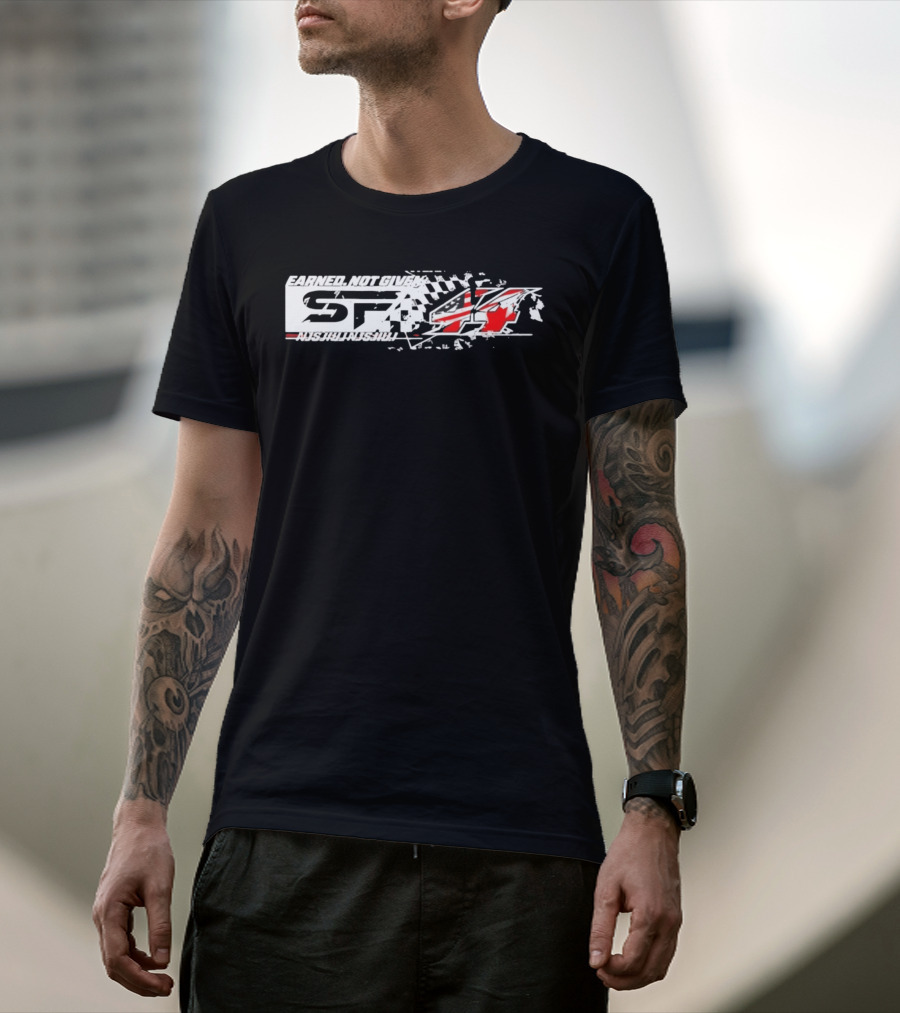 Earned Not Given STA 44 American Flag Nishikanshu Racing 2026 T-Shirt