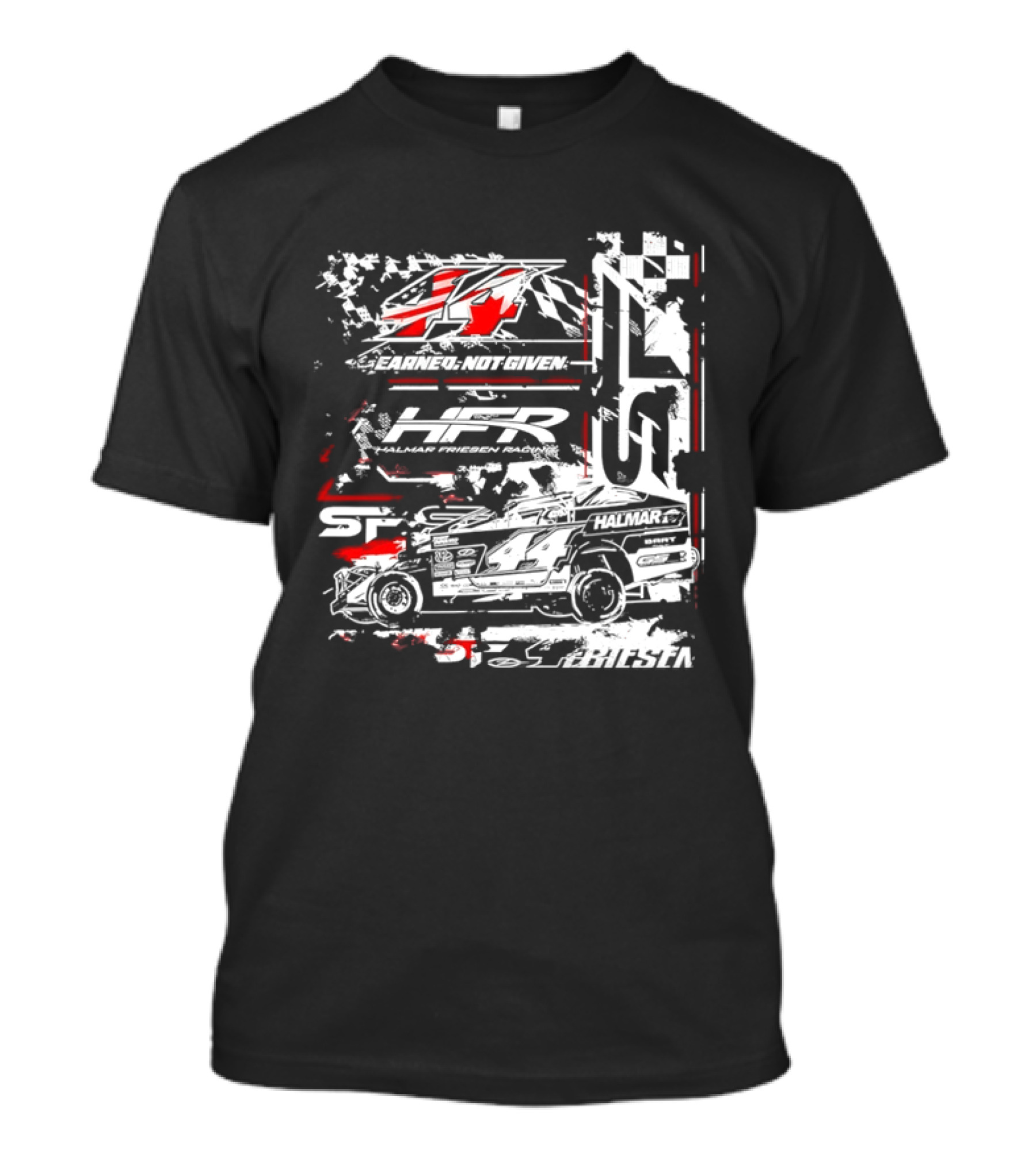 Earned Not Given 44 Halmar Racing American Flag 2026 T-Shirt