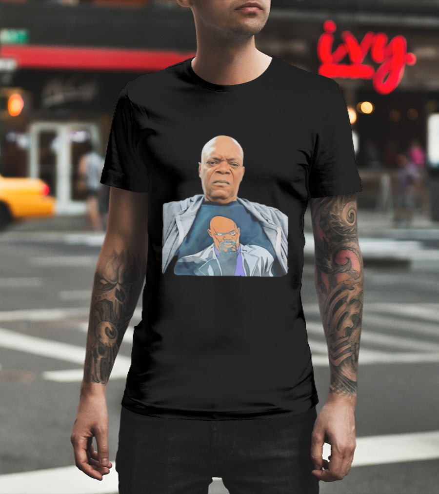 Samuel L Jackson Nick Fury Marvel Cinematic Universe Marvel Studios T-Shirt
