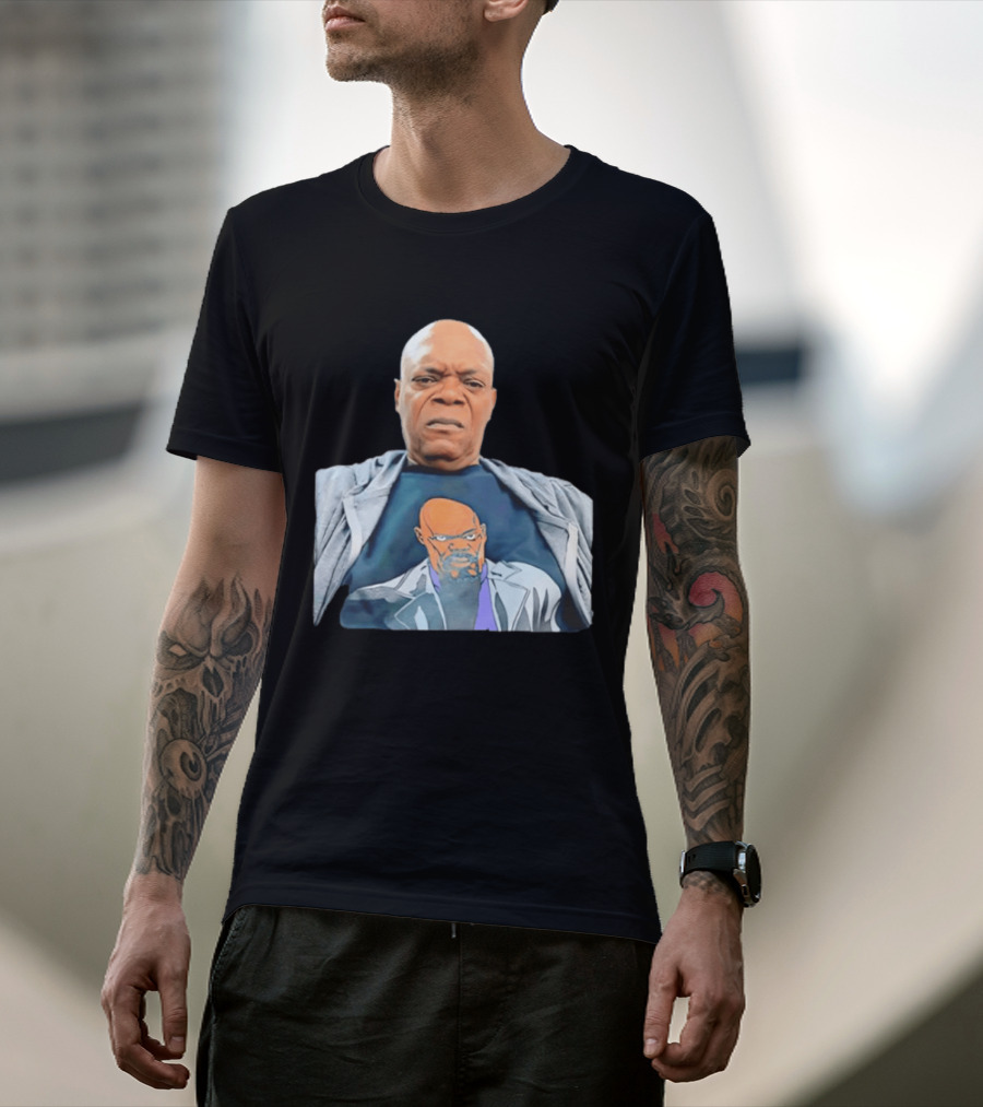 Samuel L Jackson Nick Fury Marvel Cinematic Universe Marvel Studios T-Shirt