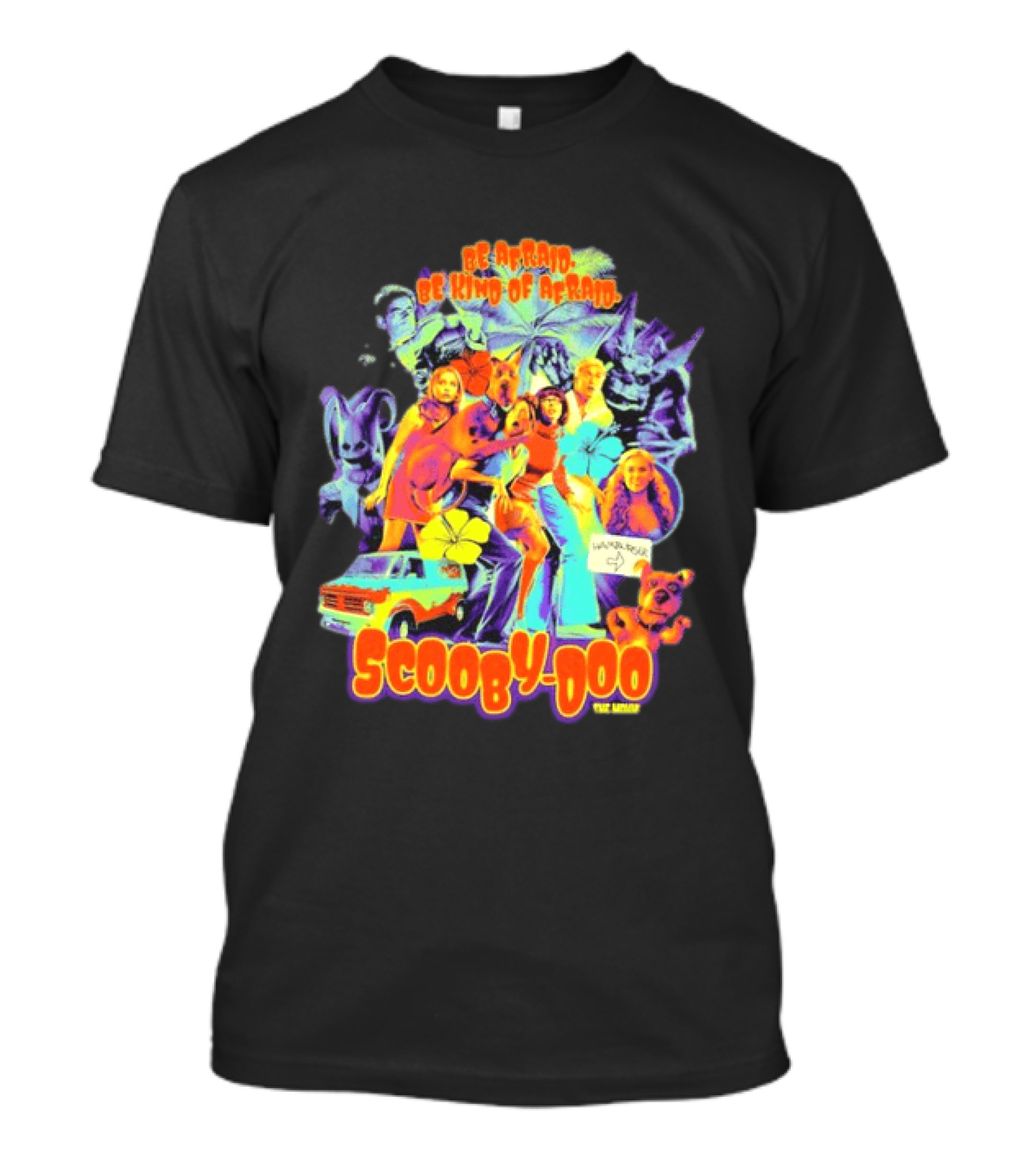 Scooby Doo Mystery Inc Be Afraid Be Kind Of Afraid Hamburger Van T-Shirt