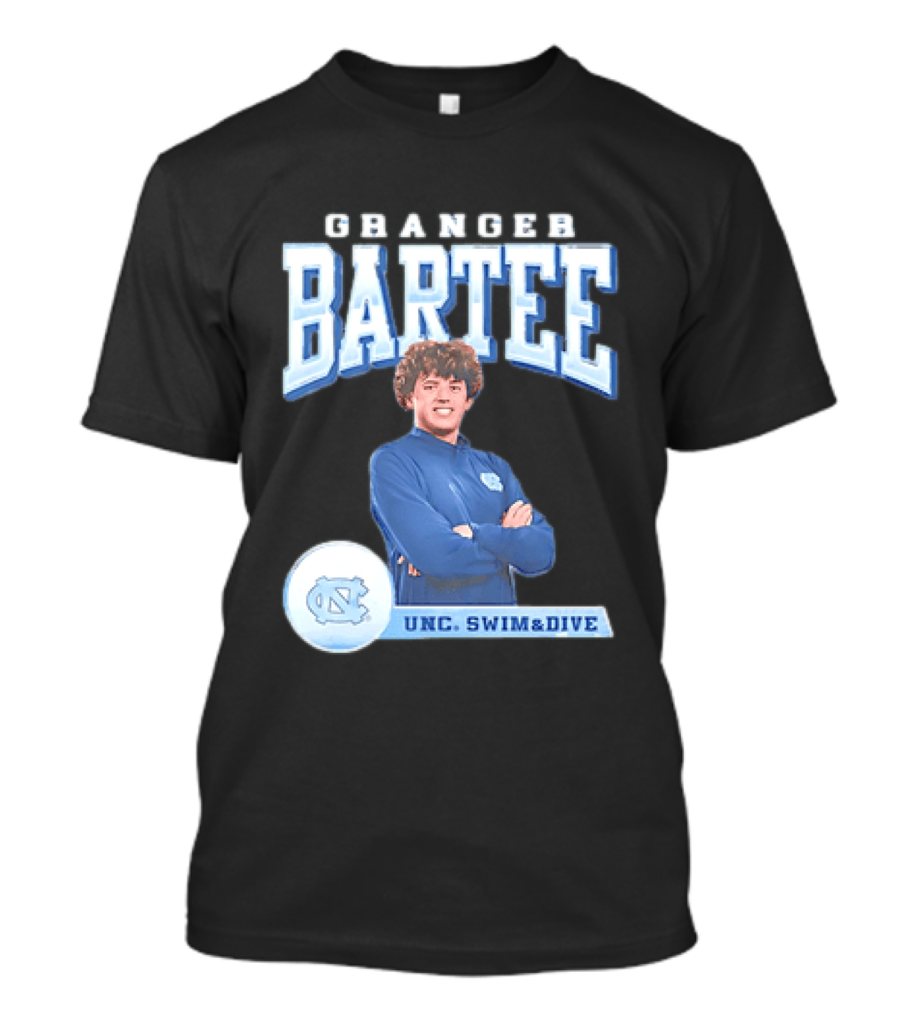 Granger Bartee UNC Swim & Dive North Carolina Tar Heels T-Shirt