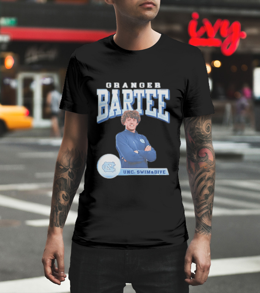Granger Bartee UNC Swim & Dive North Carolina Tar Heels T-Shirt