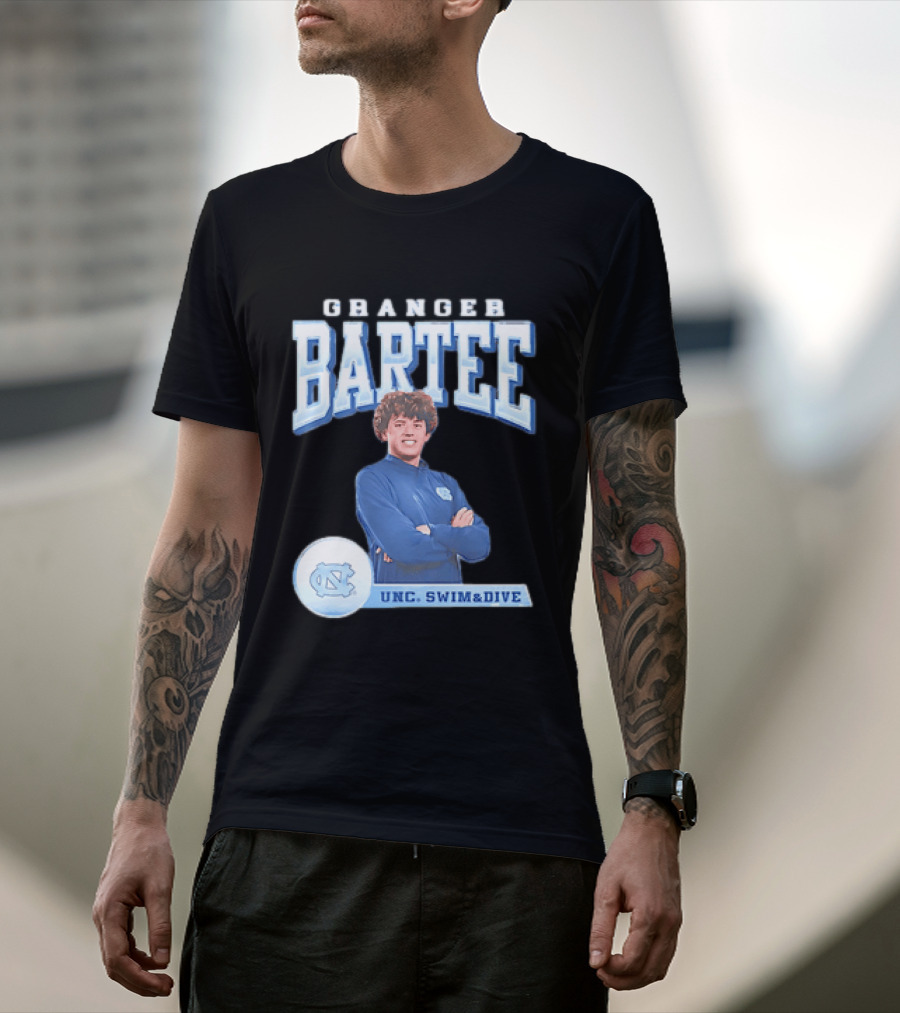 Granger Bartee UNC Swim & Dive North Carolina Tar Heels T-Shirt