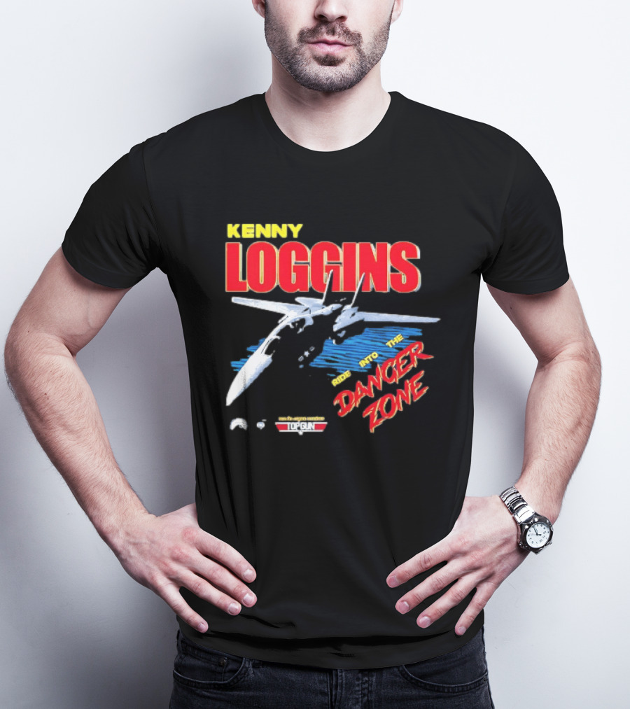 Kenny Loggins Ride Into The Danger Zone Top Gun Original Soundtrack T-Shirt