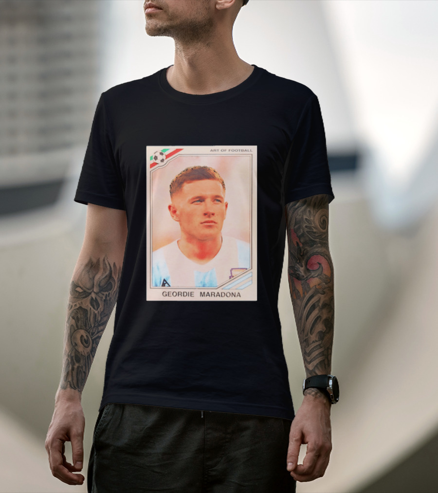Geordie Maradona Art Of Football Argentina National Team T-Shirt