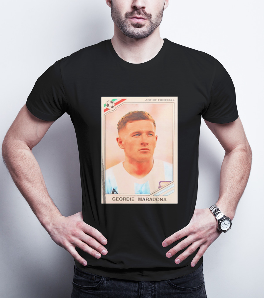 Geordie Maradona Art Of Football Argentina National Team T-Shirt