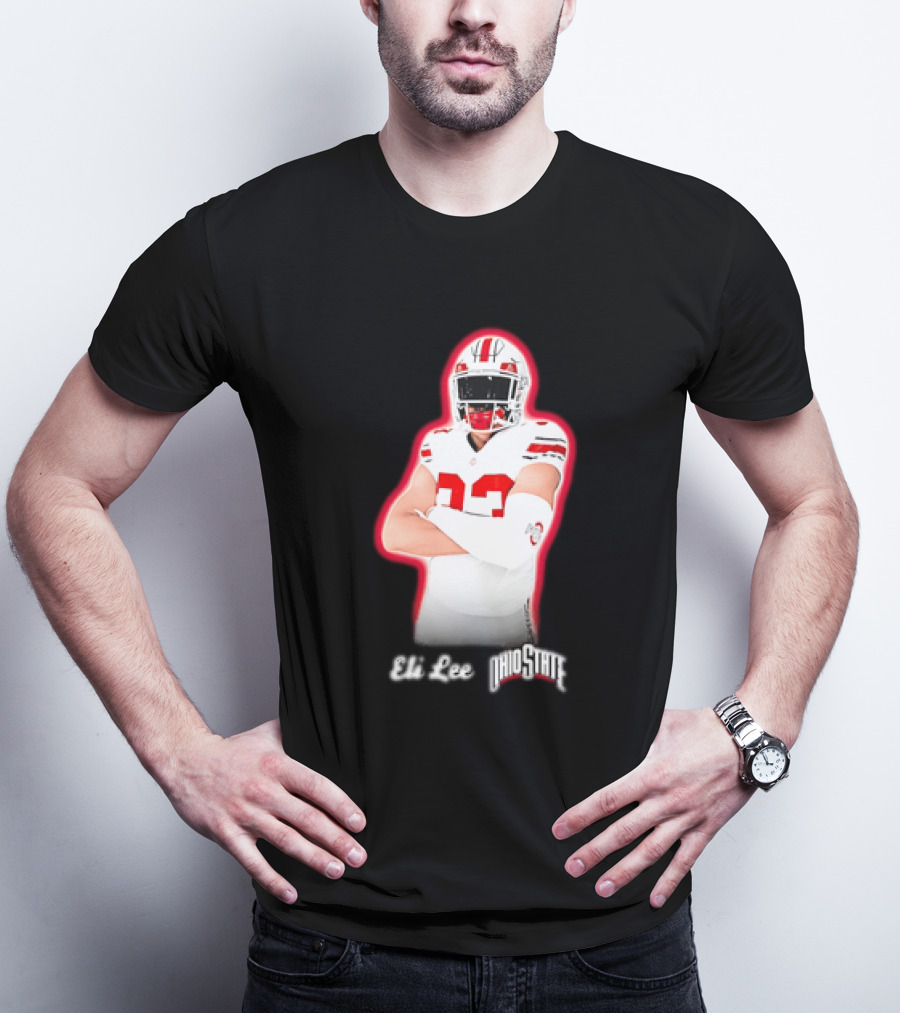 Ohio State Buckeyes Eli Lee 33 Football Player T-Shirt
