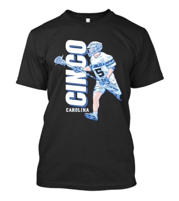 Cinco Carolina Peter Thomann Lacrosse Player Number 5 T-Shirt