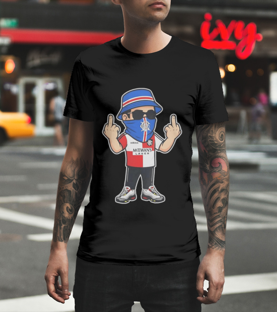 Rangers Streetwear Adidas McEwans Lager Football Ultra Gesture T-Shirt