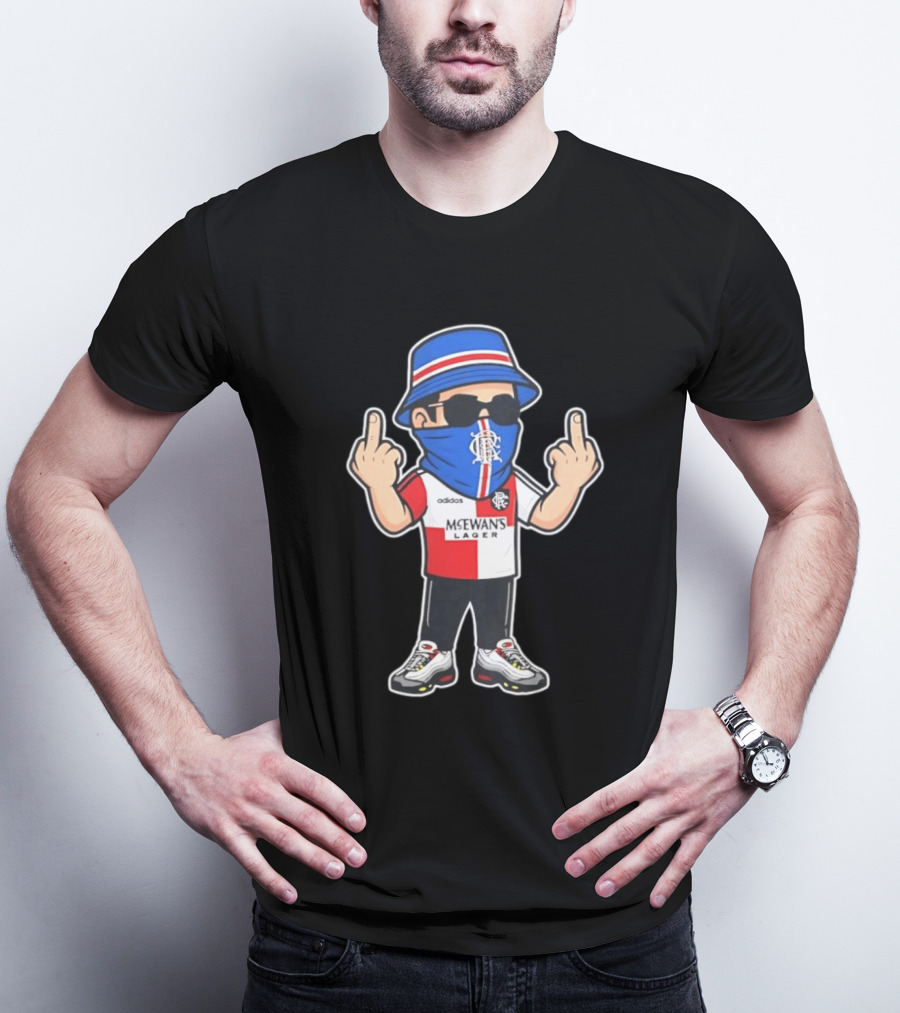 Rangers Streetwear Adidas McEwans Lager Football Ultra Gesture T-Shirt