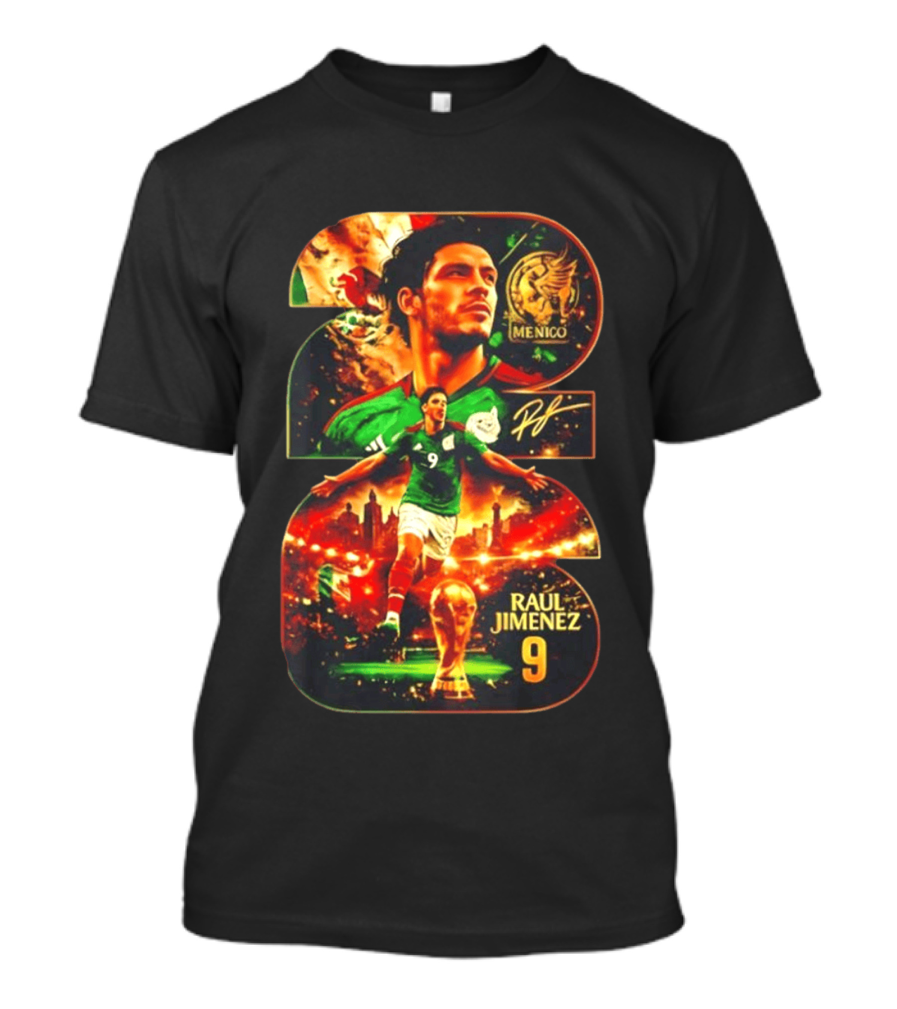 Raul Jimenez 9 Mexico Soccer Legend T-Shirt