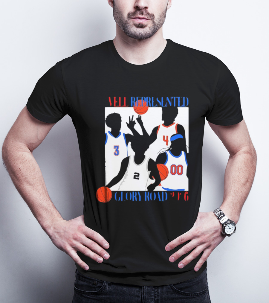 Well Represented Glory Road Basketball Team 2026 Number 3 4 2 00 T-Shirt