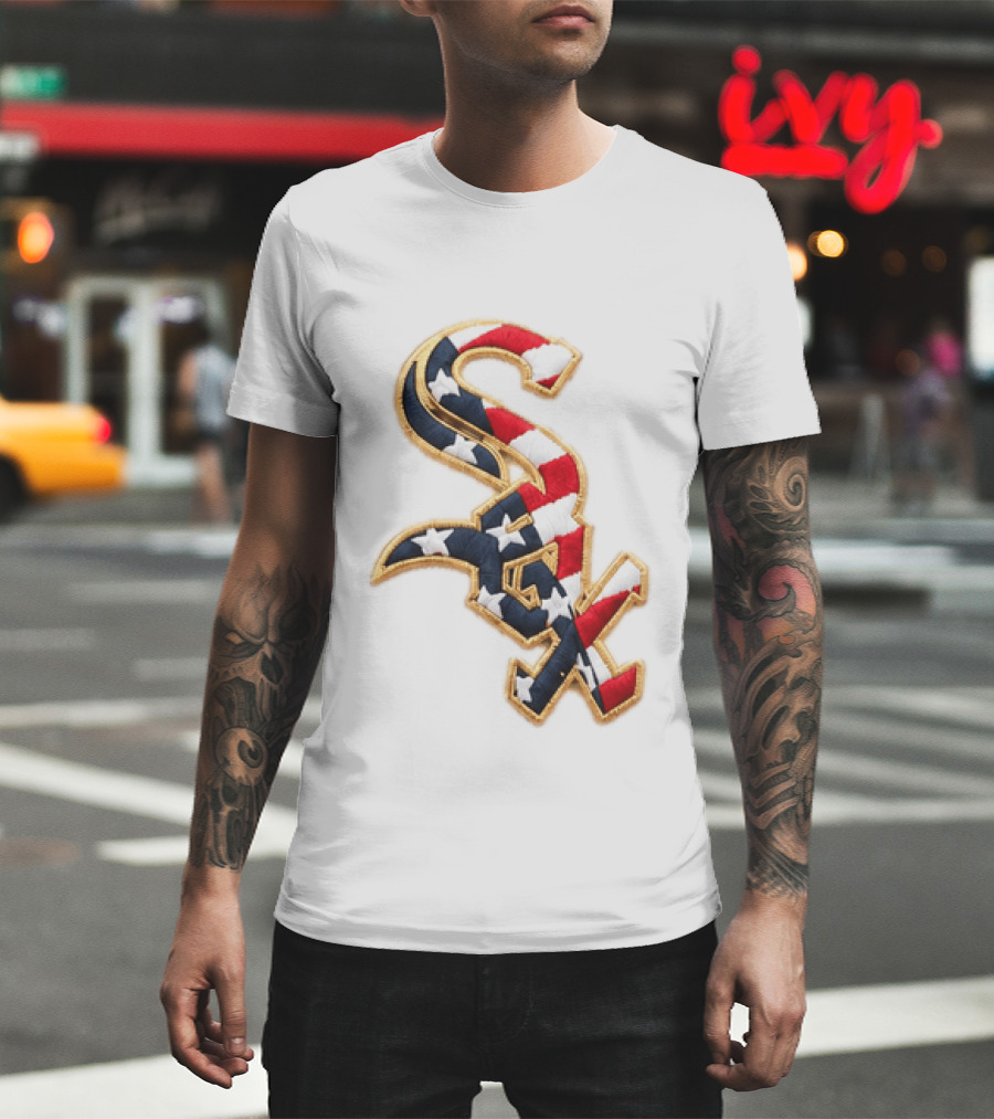 2026 White Sox Patriotic Stars Stripes 4th Of July T-Shirt