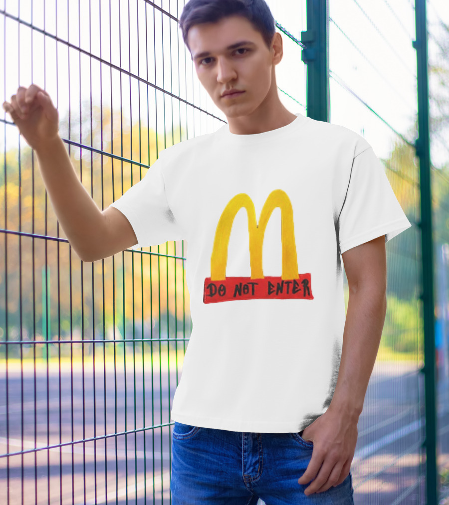 McDonald's Do Not Enter 2026 Yellow Arches Red T-Shirt