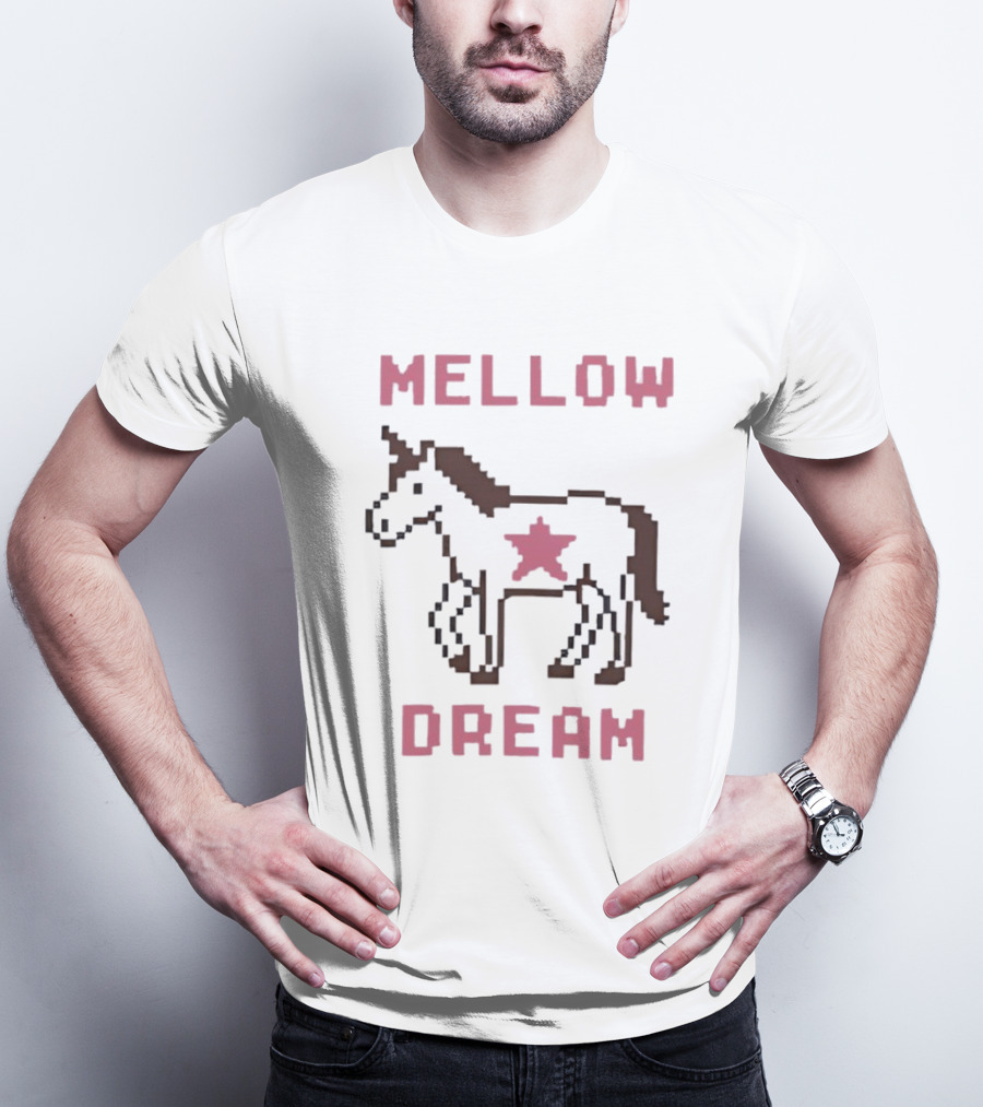 Mellow Dream Pixel Unicorn Star T-Shirt