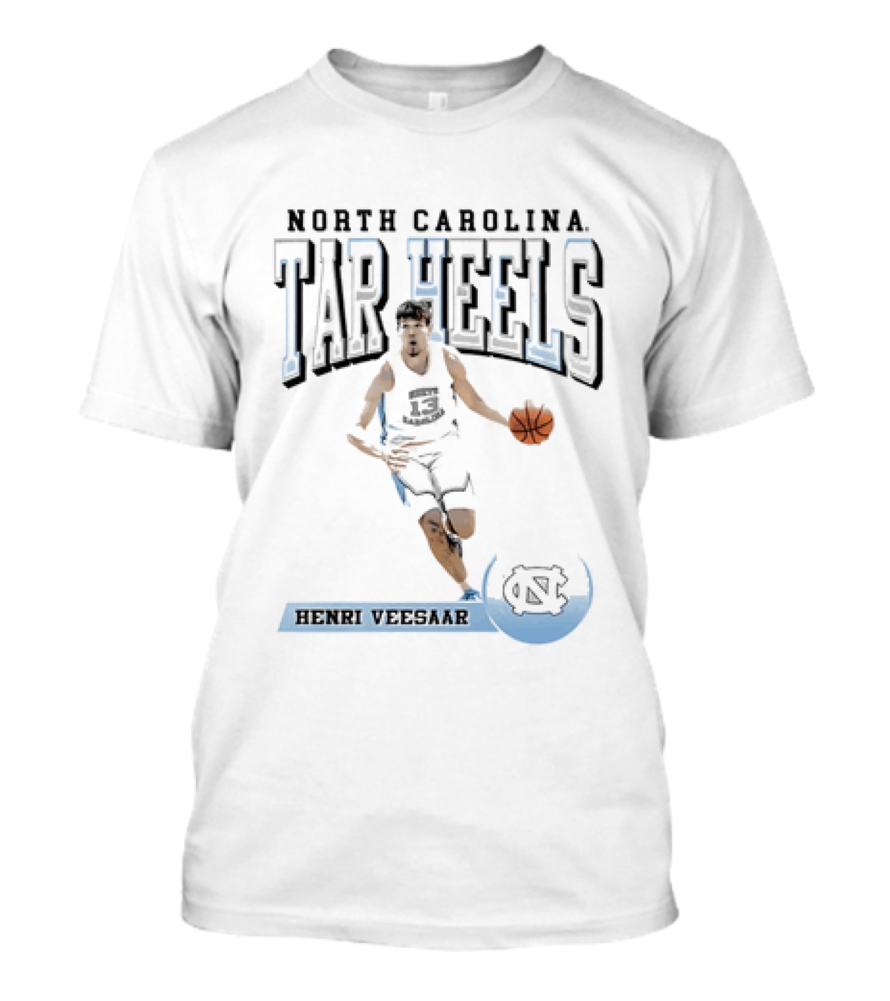 North Carolina Tar Heels Basketball Henri Veesaar T-Shirt