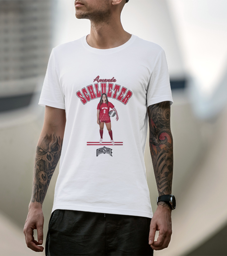 Amanda Schlueter Ohio State Buckeyes Soccer Player T-Shirt