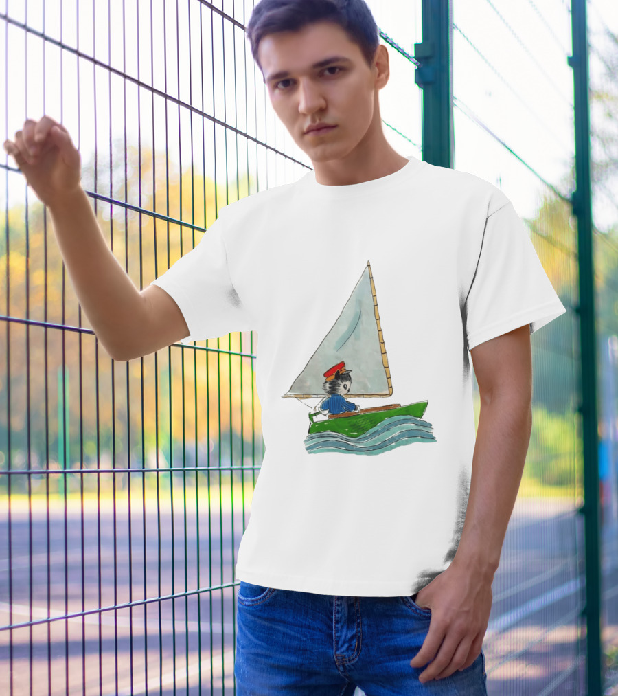 Sailing Kitty With Red Hat I Need To Return From Whence I Came Bestie T-Shirt