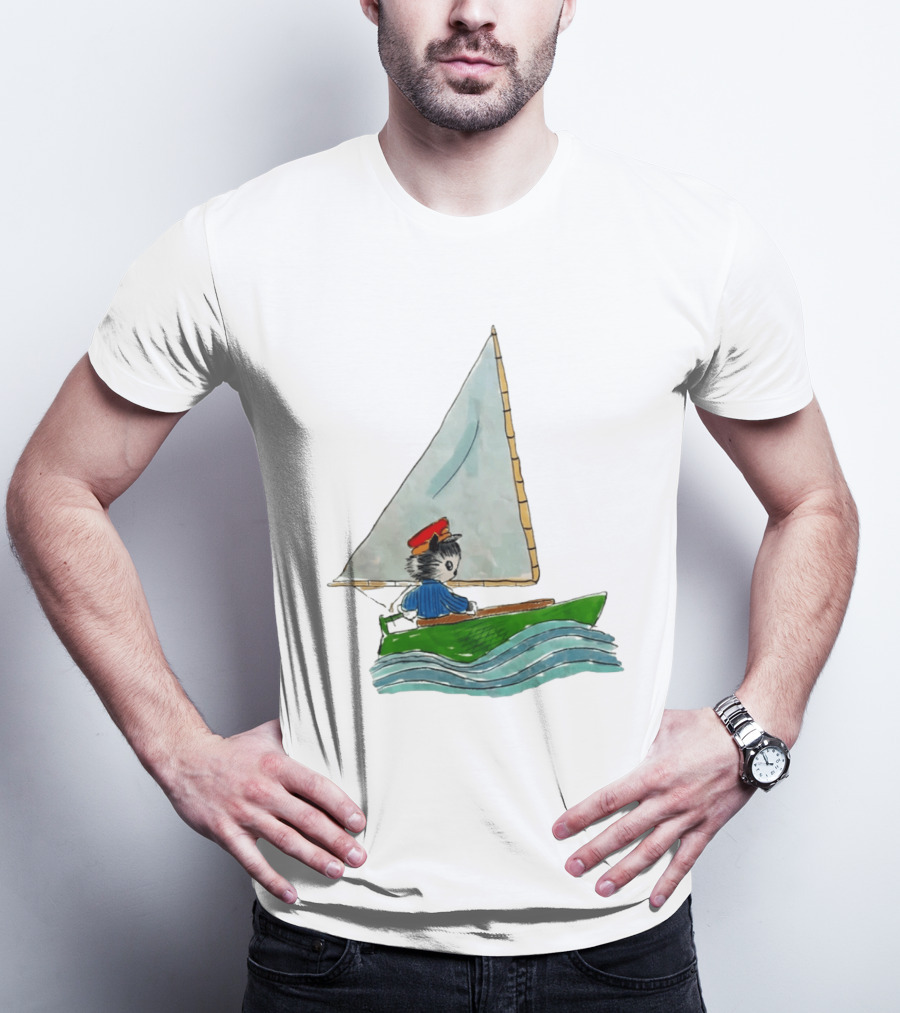Sailing Kitty With Red Hat I Need To Return From Whence I Came Bestie T-Shirt