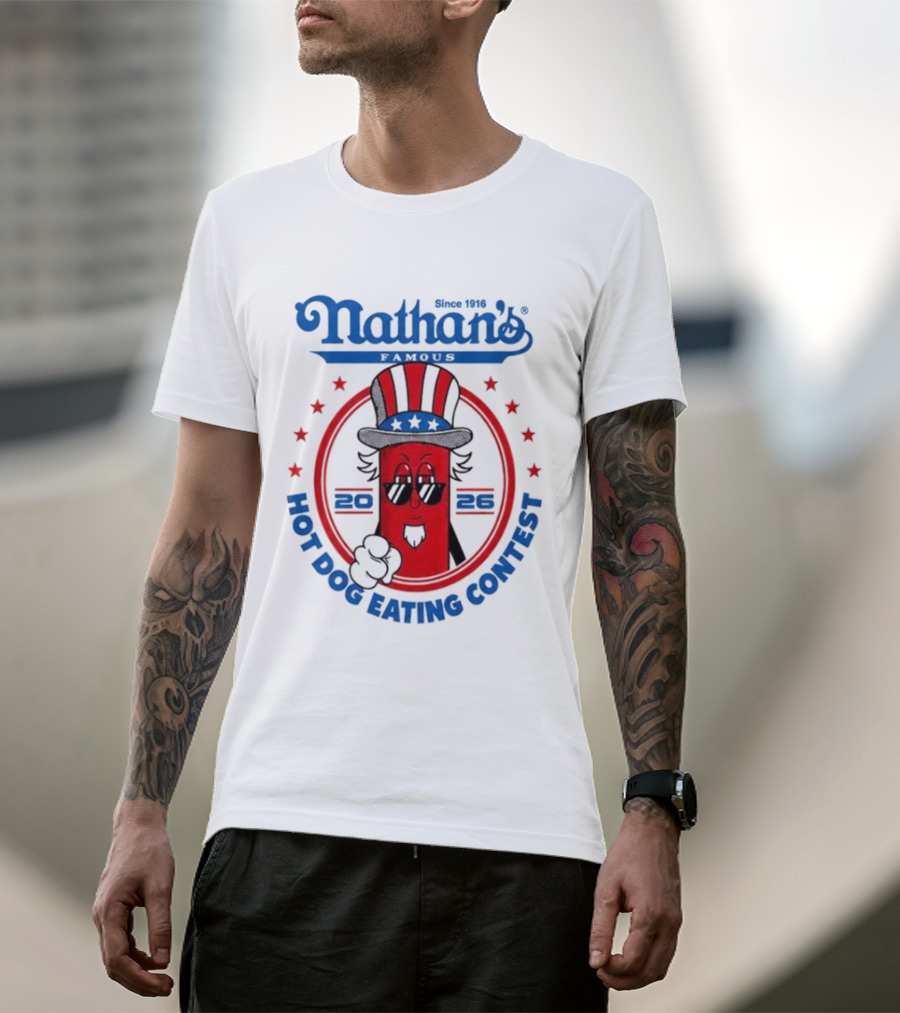 Nathan's Famous 2026 Hot Dog Eating Contest T-Shirt
