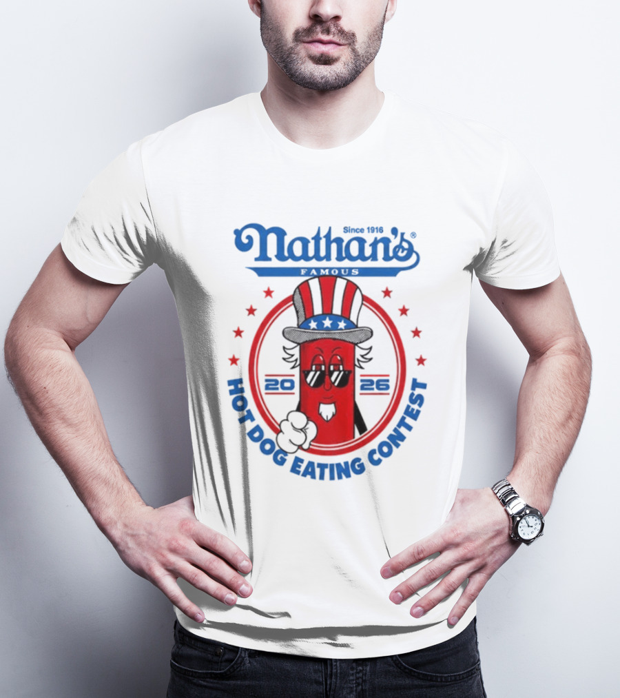 Nathan's Famous 2026 Hot Dog Eating Contest T-Shirt