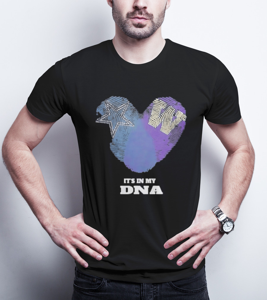 It's In My DNA Dallas Cowboys Star Symbol Fan Pride T-Shirt