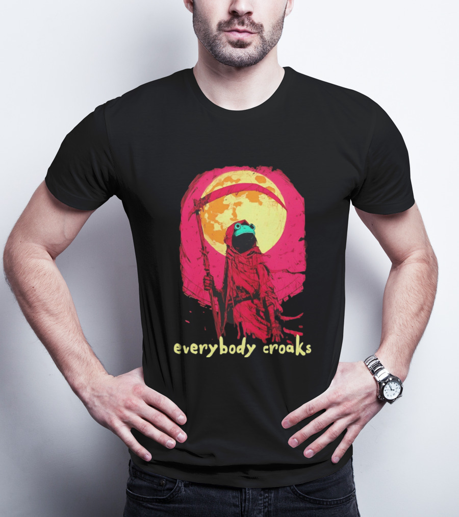 Everybody Croaks Frog Reaper Moon Scene T-Shirt