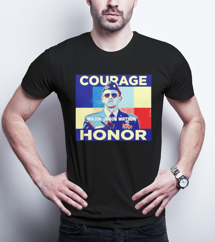 Courage Honor Major Jason Watson Military Tribute By Twain T-Shirt