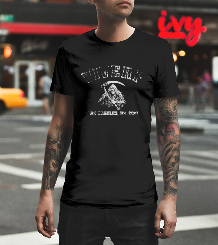 Viverf Skeleton Los Angeles US 2021 Grim Reaper T-Shirt