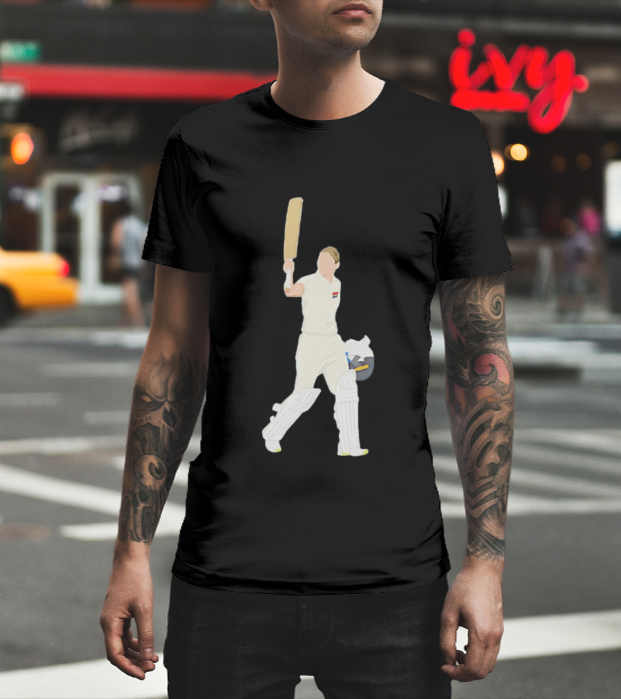 Steve Smith Celebrating Australian Cricket Icon Batter T-Shirt