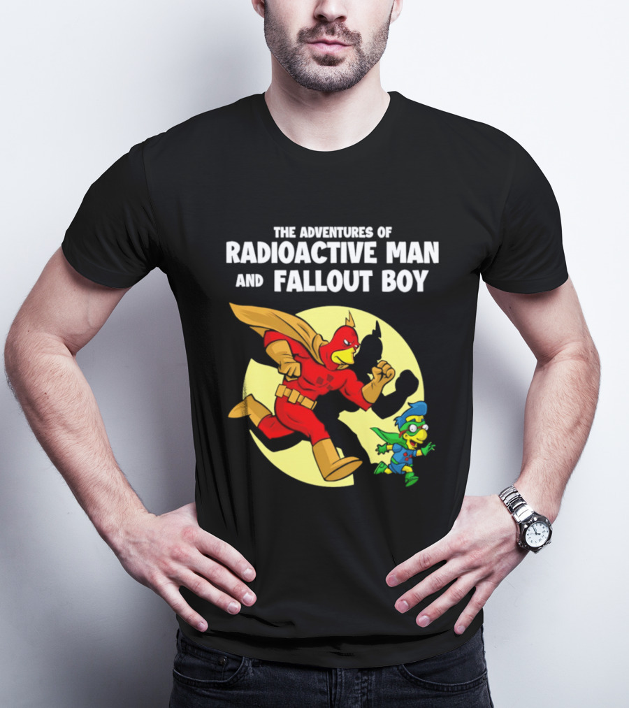 The Adventures Of Radioactive Man And Fallout Boy Comic Hero Duo T-Shirt
